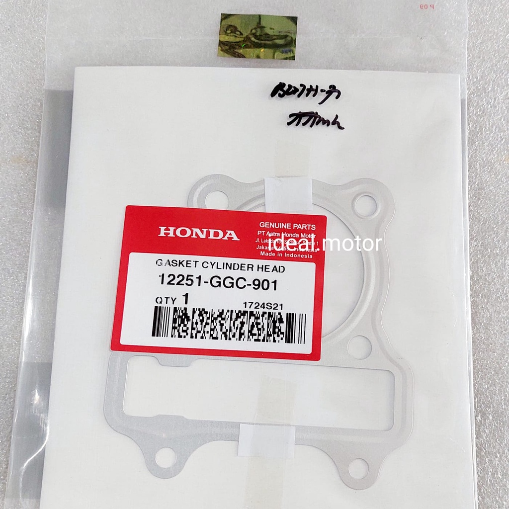 Jual Perpak Packing Gasket Pak kop Beat FI stater kasar original AHM ...