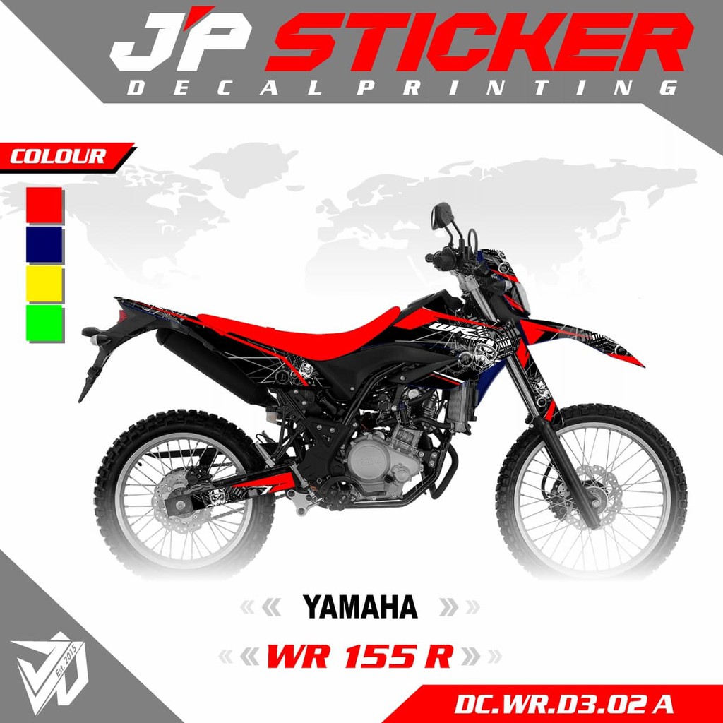 Jual Decal WR155 FullBody Variasi - Stiker dekal Yamaha WR 155 ...