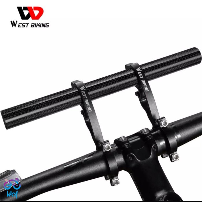 Jual West Biking Handle bar Stang Sepeda Extender Carbon Tube Bicycle Alloy | Shopee Indonesia