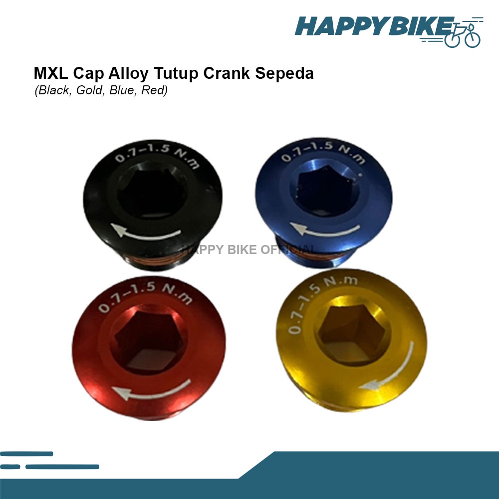 Jual MXL Cap Alloy Tutup Baut Crank Sepeda Alloy Diameter 18mm | Shopee ...