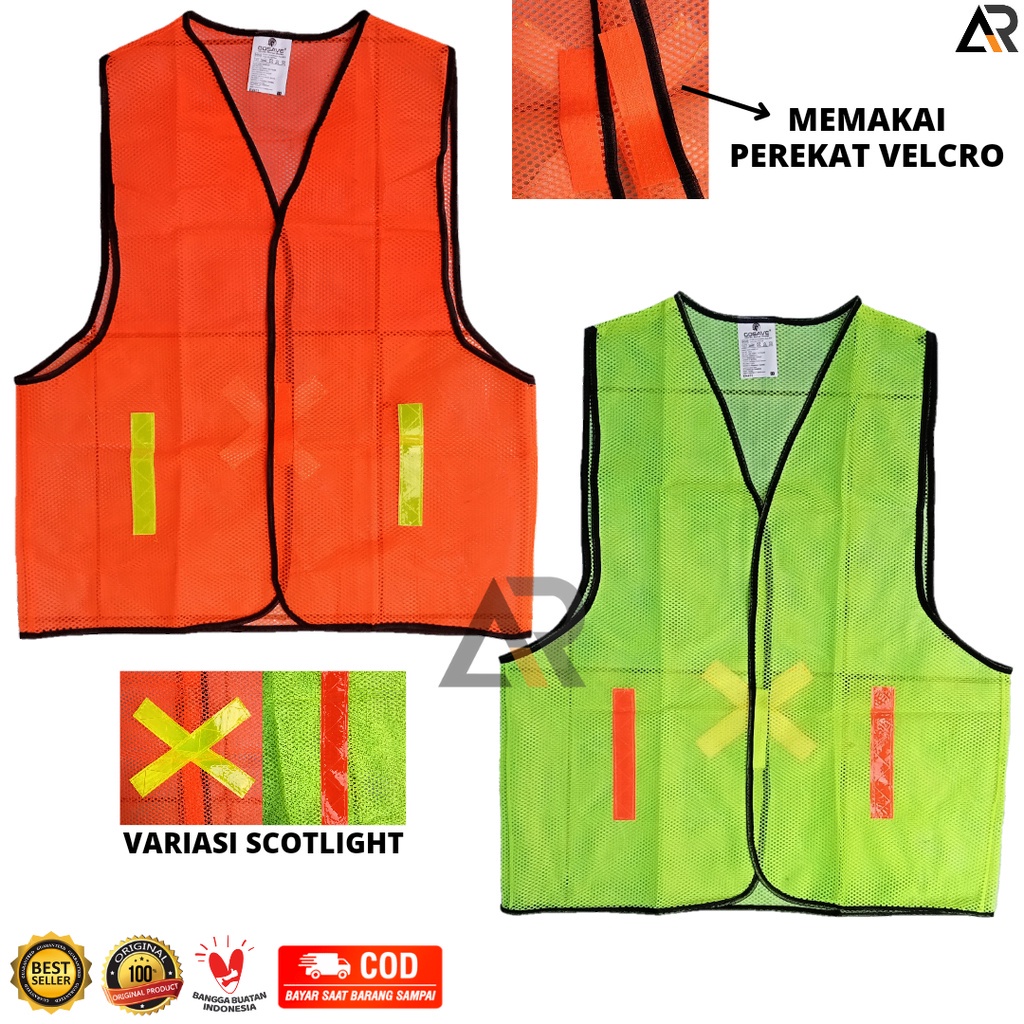 Jual ( TERMURAH ) ROMPI SAFETY PROYEK / ROMPI JARING / SAFETY VEST ...
