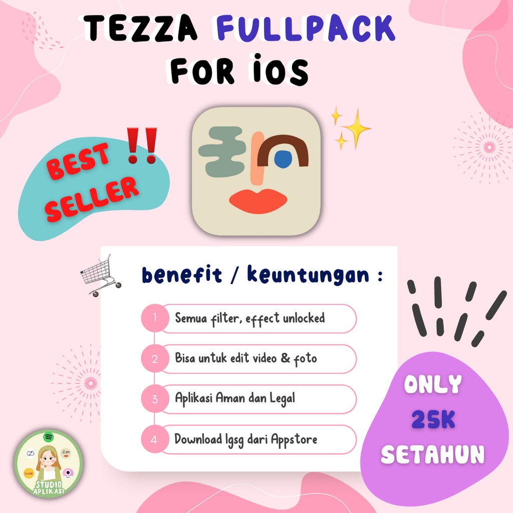 Jual [iOS ONLY] APLIKASI APP EDITOR TEZZA PLUS FULLPACK PRO PREMIUM ...
