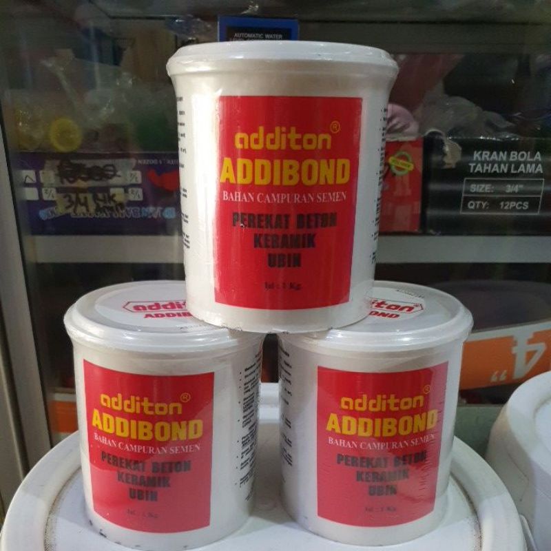 Jual Addibond 1kg / Bahan Campuran Semen Keramik Ubin | Shopee Indonesia