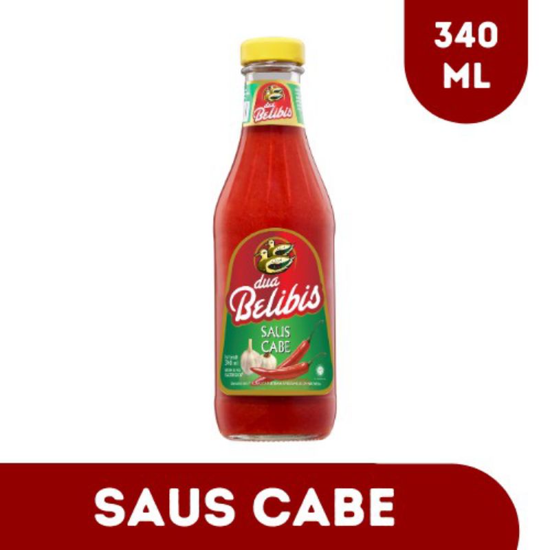 Jual DUA BELIBIS SAOS CABE BOTOL KACA (340ml) | Shopee Indonesia