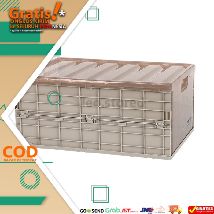 Jual FOLDING STORAGE BOX CONTAINER BOX LIPAT MULTIFUNGSI - 2 l, Cokelat ...