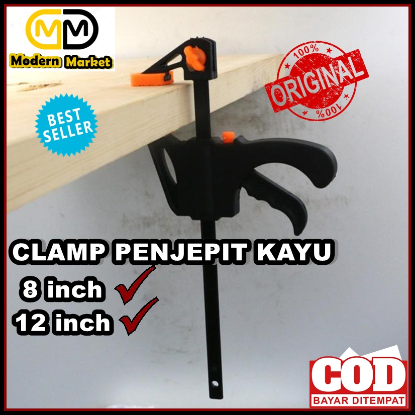 Jual CLAMP F KAYU 8 INCH 12 INCH/KLEM KAYU/CLAMP PENJEPIT KAYU /ALAT ...