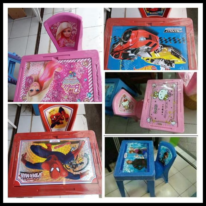 Jual Meja Belajar Anak Plastik Napolly Karakter Set | Shopee Indonesia