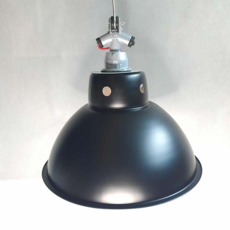 Jual KAP LAMPU JALAN HITAM E27 + FITTING | Shopee Indonesia