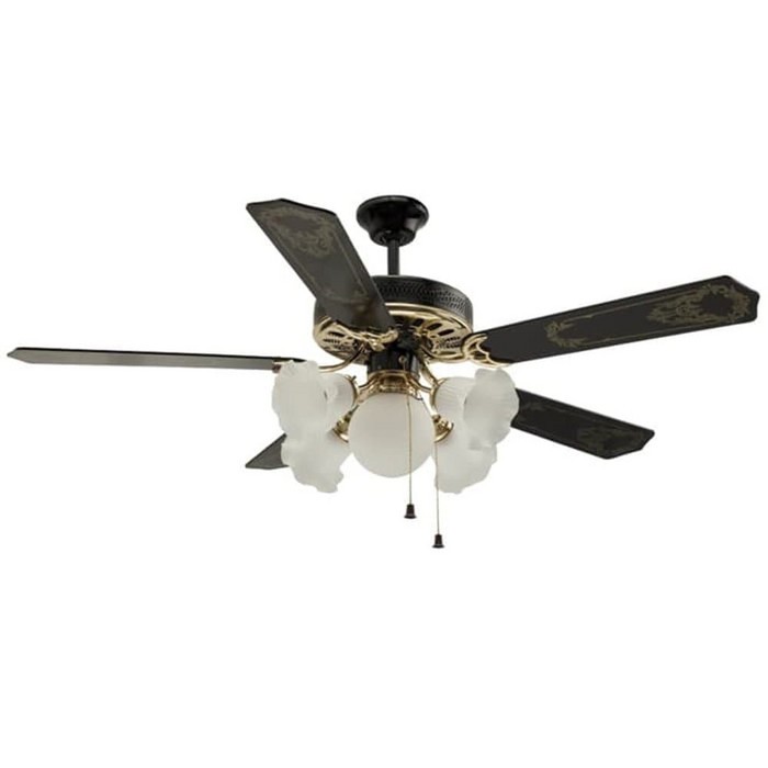 Jual Ceiling Fan Uchida 52 inch 5 Lampu Uchida CF 113 (Hitam) | Shopee ...