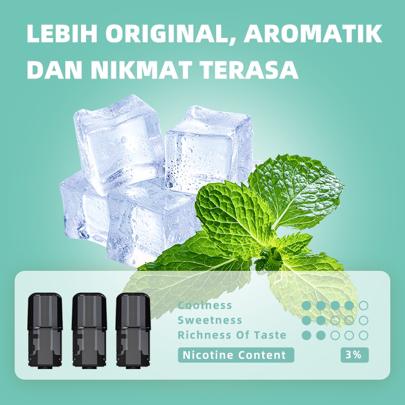 Jual YOWO VAPE Adaptasi RELX/SP2 rokok elektronik Rasa mint | Shopee ...