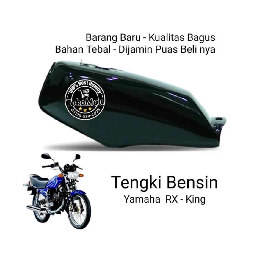 Jual Tangki Bensin Tengki Motor Yamaha RX King Hitam bahan tebal ...
