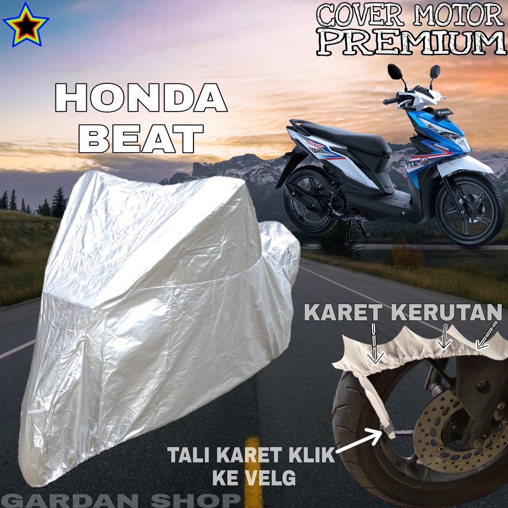 Jual Sarung Motor HONDA BEAT SILVER POLOS Body Cover Penutup Motor Beat ...