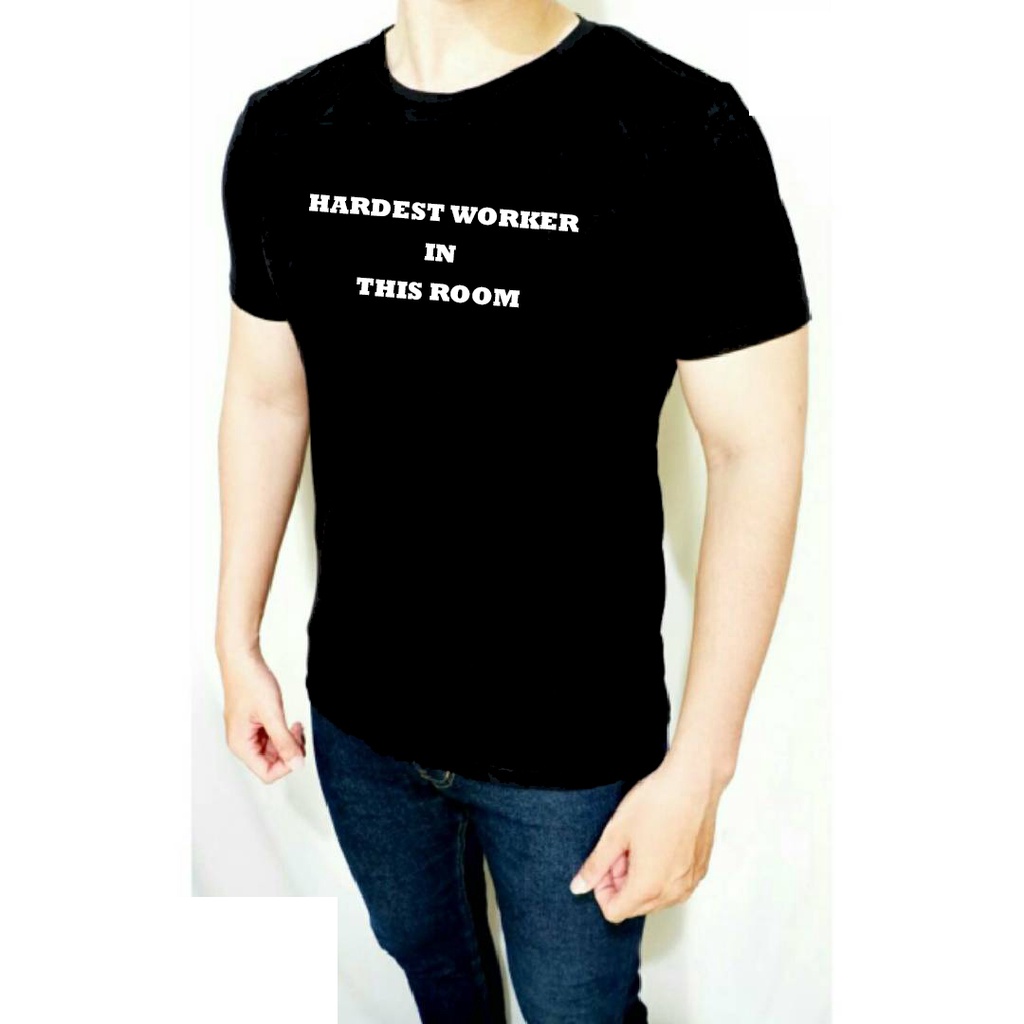 Jual Kaos gym motivasi hardest worker in this room Kaos Muscle Fit ...