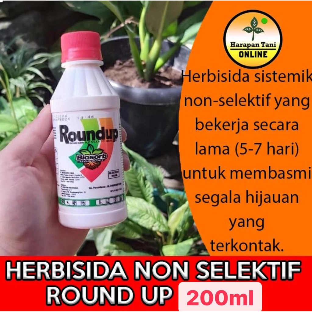 Jual Roundup 200mL | Herbisida Sistemik Non-Selektif | Membasmi Gulma ...