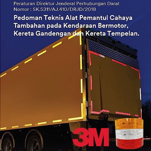 Jual Original 3M Reflector Tape 2 inch x 50M Merah Kuning Putih | Shopee Indonesia