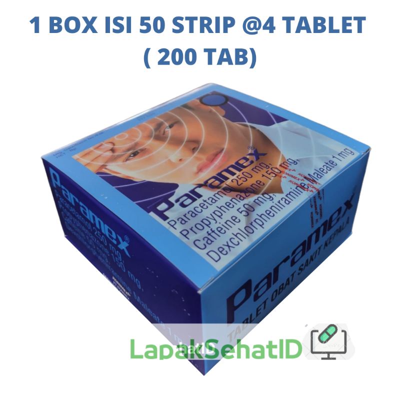 Jual PARAMEX 1 BOX ISI 50 STRIP / Paramex Sakit Kepala 1 Box | Shopee ...
