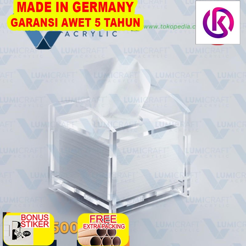 Jual Terlaris CURVE Kotak Tisu Akrilik / Acrylic Tissue Box - Tebal 5mm ...