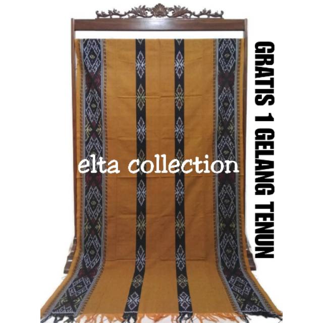Jual Kain tenun ikat blanket motive rote kuning | Shopee Indonesia