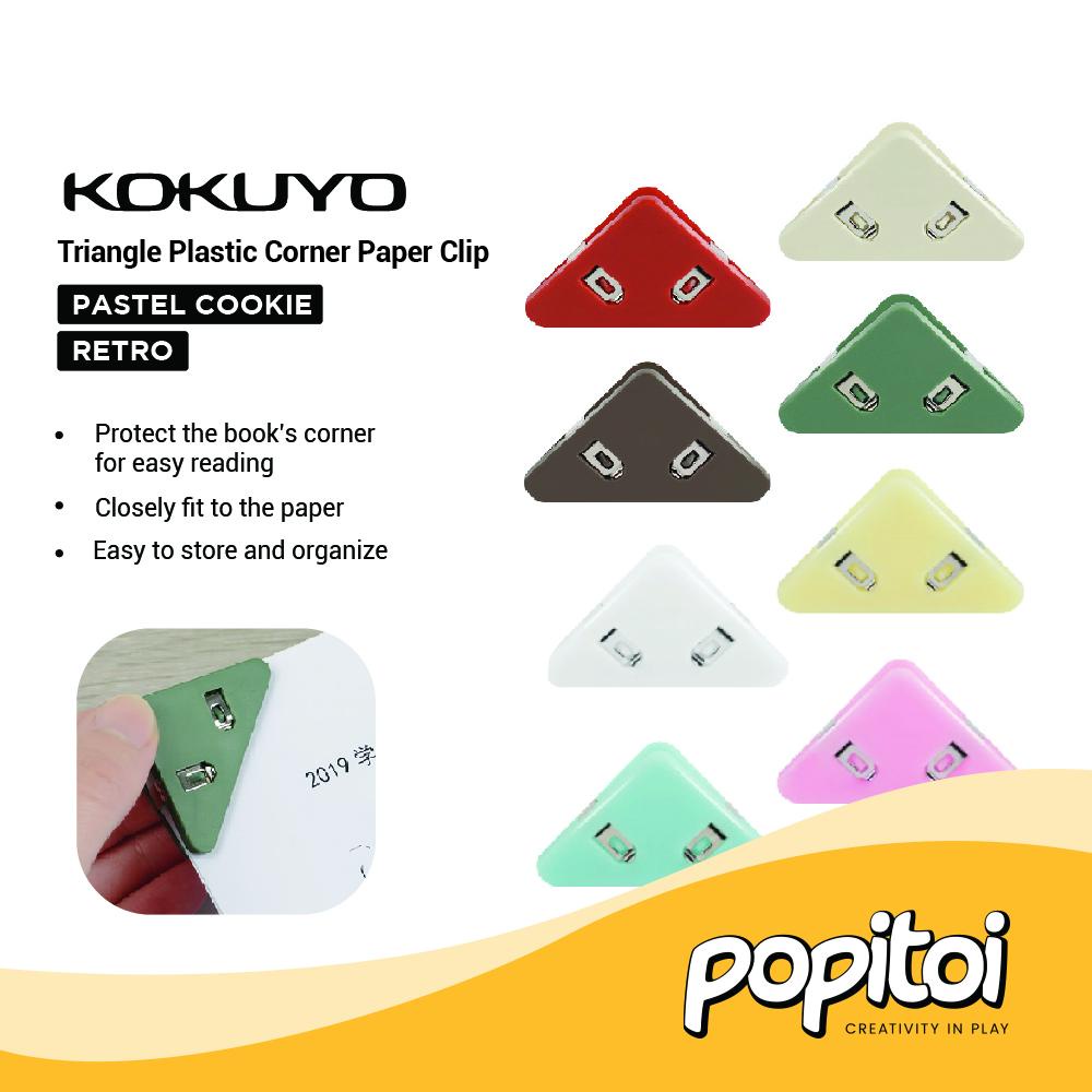 Jual Kokuyo Triangle Plastic Corner Paper Clip Klip Plastic Plastik ...