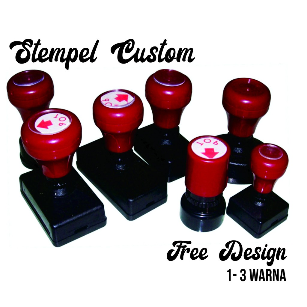 Jual Stempel Otomatis Design Custom Sesuai Selera | Cap Stampel Nama ...
