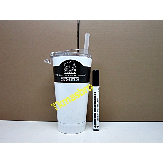 Jual SILVER BUFFALO 18/8 STAINLESS STEEL TUMBLER-8 | Shopee Indonesia