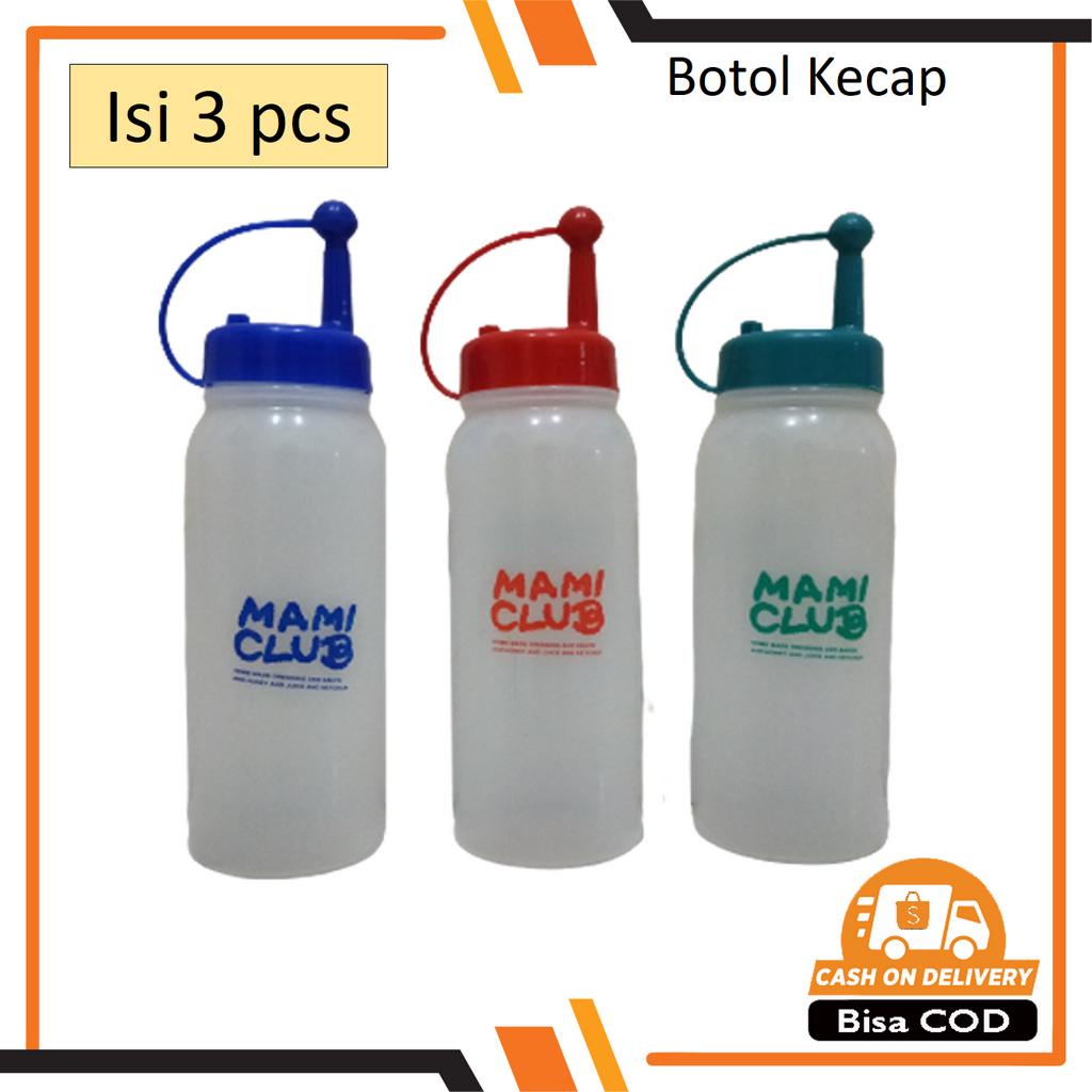 Jual Mami Club Botol Saus Kecap 300ml Isi 3 pcs / Squeeze Sauce Bottle ...