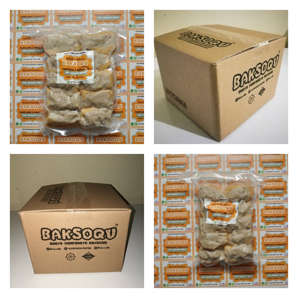Jual Paket Hemat Tahu Bakso Kotak BaksoQU | Shopee Indonesia