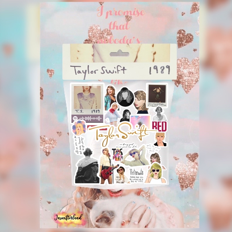 Jual [24 PCS STICKERS] Stickers Taylor Swift untuk laptop, hp, dll ...