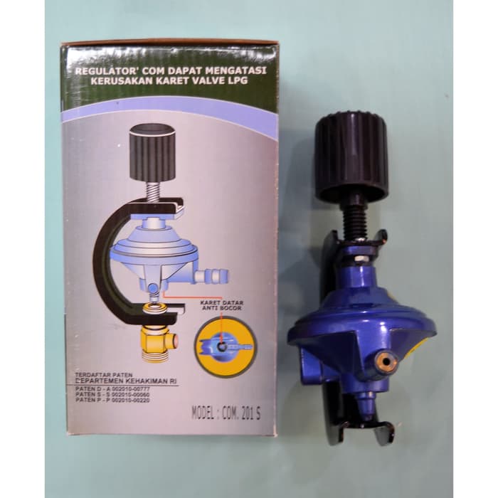 Jual REGULATOR KOMPOR GAS / KEPALA GAS LPG DESTEC COM 201 S (Tanpa ...