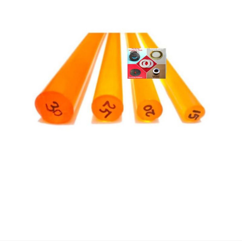 Jual polyurethene Batangan PU Rod Orange Tebel 15mm x 10cm | Shopee ...