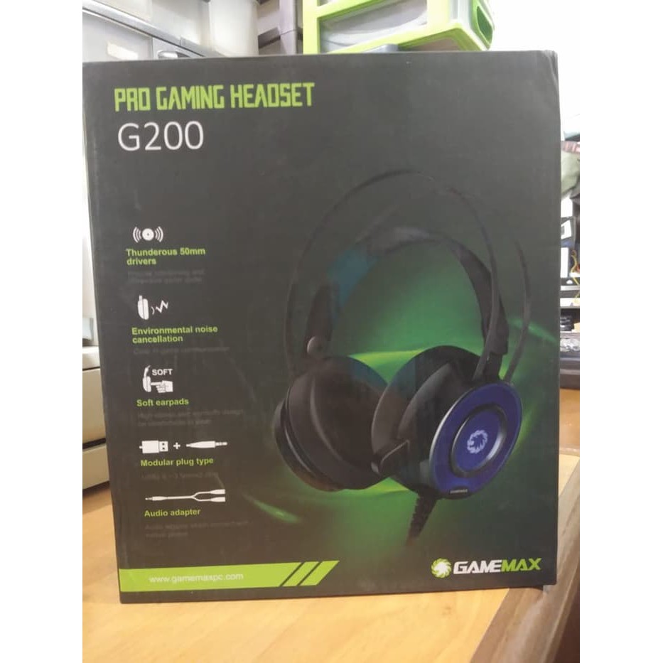 Jual SLM37 GAMEMAX G200 Pro Gaming Headset | Shopee Indonesia
