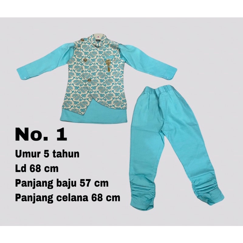 Jual Kurta Sherwani Anak 5 Tahun / Baju Lebaran Anak Cowok / Baju Pesta ...