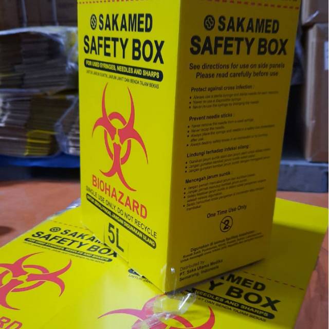 Jual Safety Box Medis 5 Liter Sakamed | Shopee Indonesia