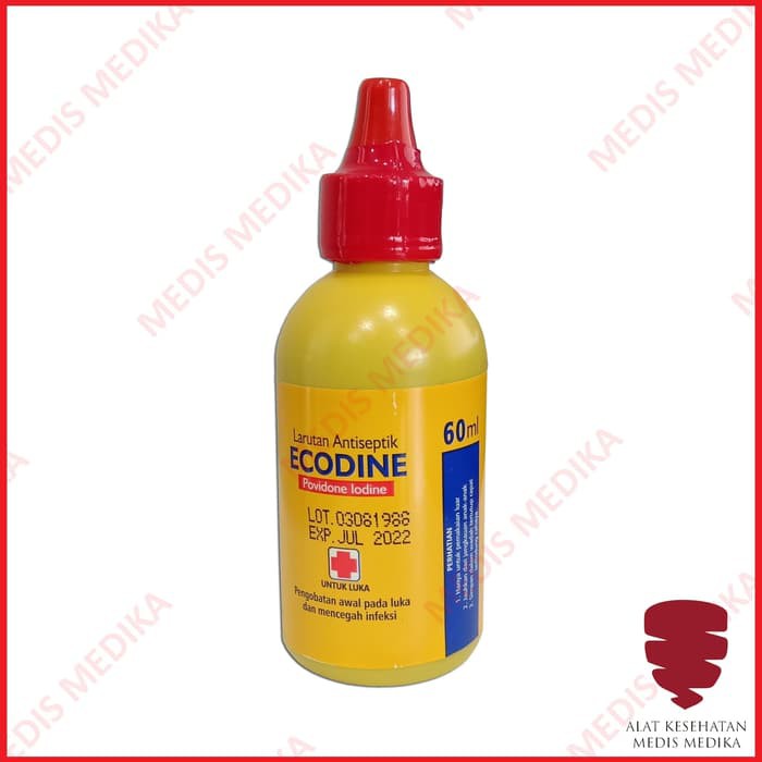 Jual Ecodine Povidone Lodine 60 ml Obat Luka Merah Sejenis Betadine ...
