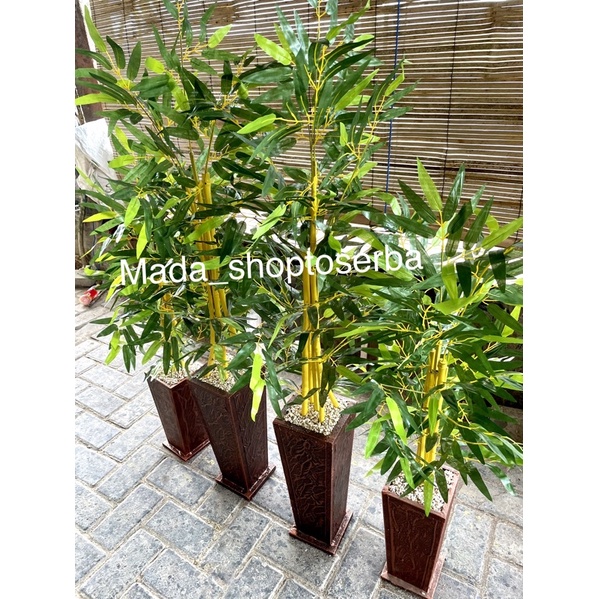 Jual Tanaman hias artificial bambu berserta pot jumbo uk 1,6 meter POT ...