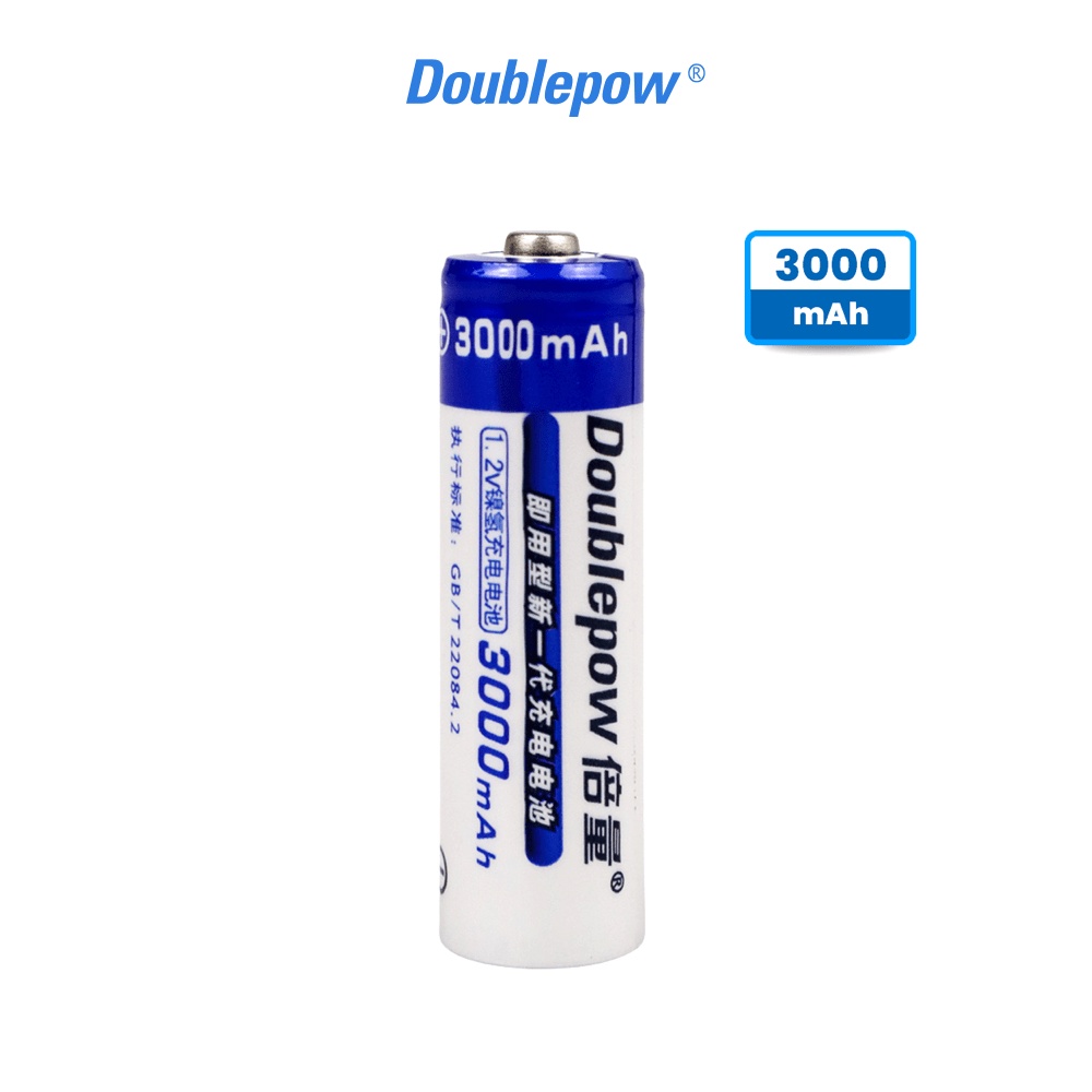 Jual DOUBLEPOW Baterai Cas AA Rechargeable NiMH 1.2V 3000mAh 1 PCS ...