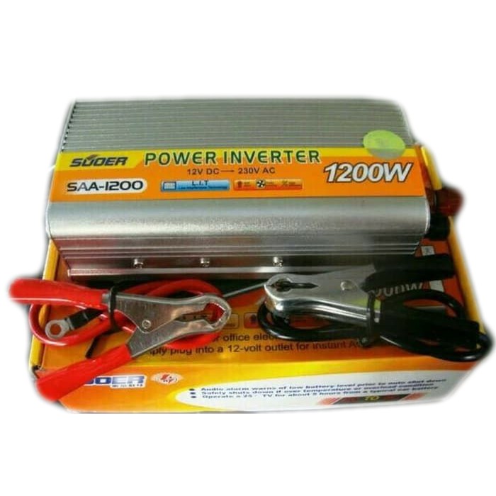Jual Power Inverter DC to AC 1200 Watt Perubah DC 12V ke AC PLN 220V ...