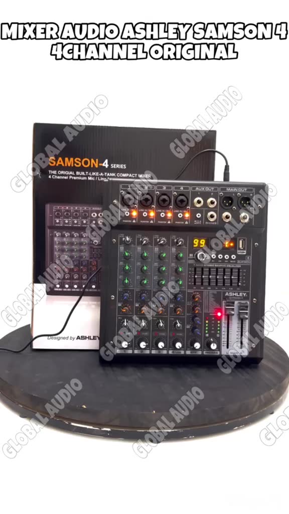 Jual Mixer Audio Ashley Samson 8 Samson 6 & Samson 4 Original Bluetooth ...