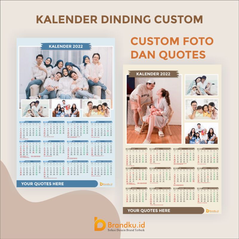 Jual KALENDER DINDING CUSTOM 2025 1 LEMBAR KALENDER CUSTOM DESAIN ...