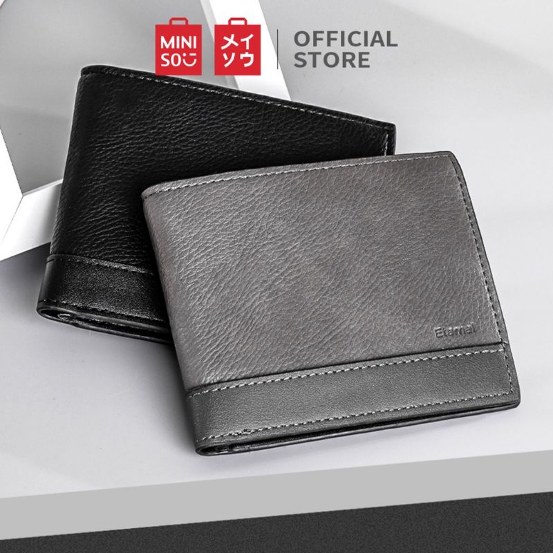 Jual MINISO Dompet Pria Lelaki Vertikal Horizontal | Miniso Dompet Laki ...