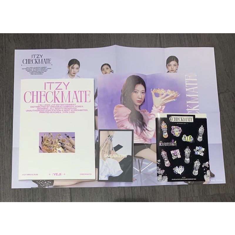 Jual ITZY Checkmate album only - YEJI VER (UNSEALED) | Shopee Indonesia