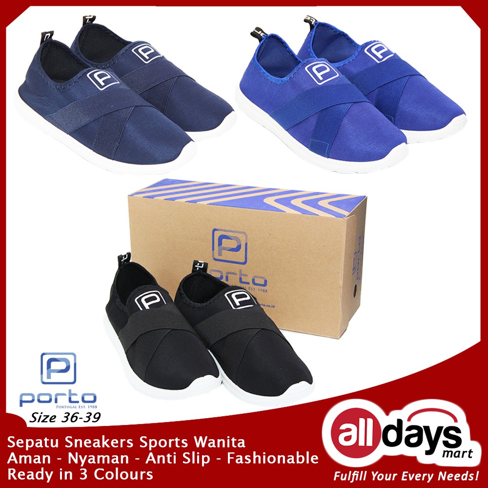 Jual Porto Sepatu Sneakers Wanita AA015L Random Warna Size 36-40 ...