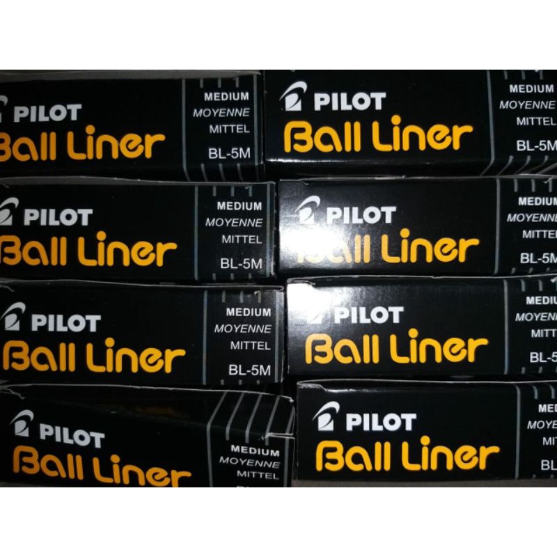 Jual [BOX ISI 12] BALLPOINT PILOT BALL LINER HITAM / PULPEN TANDA ...