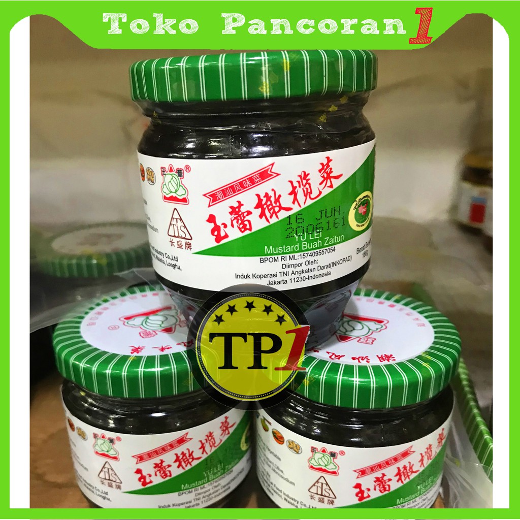 Jual Yu Lei TTS Mustard Buah Zaitun /Olive Vegetable 180gr / Kana Chai ...