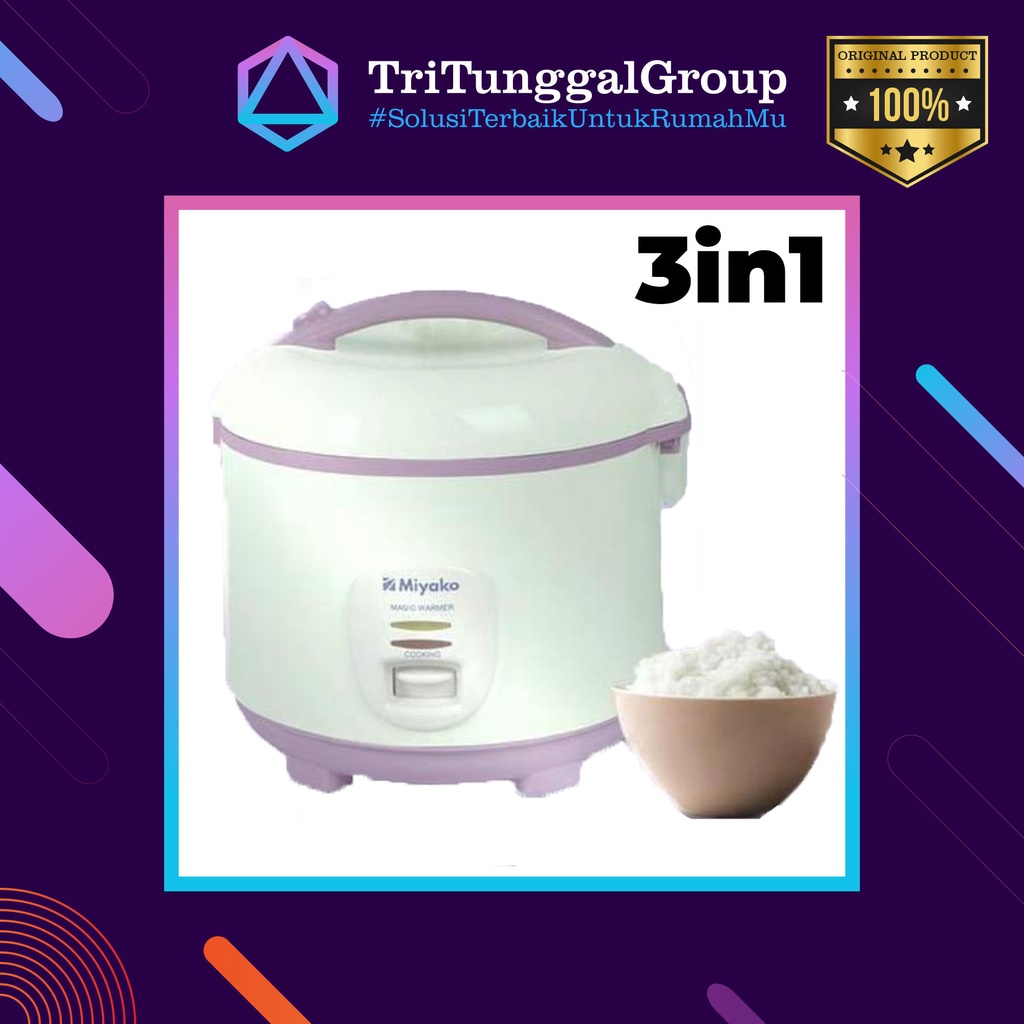Jual (BAYAR DI TEMPAT) MAGIC COM / RICE COOKER MIYAKO MCM509TS / MCM ...
