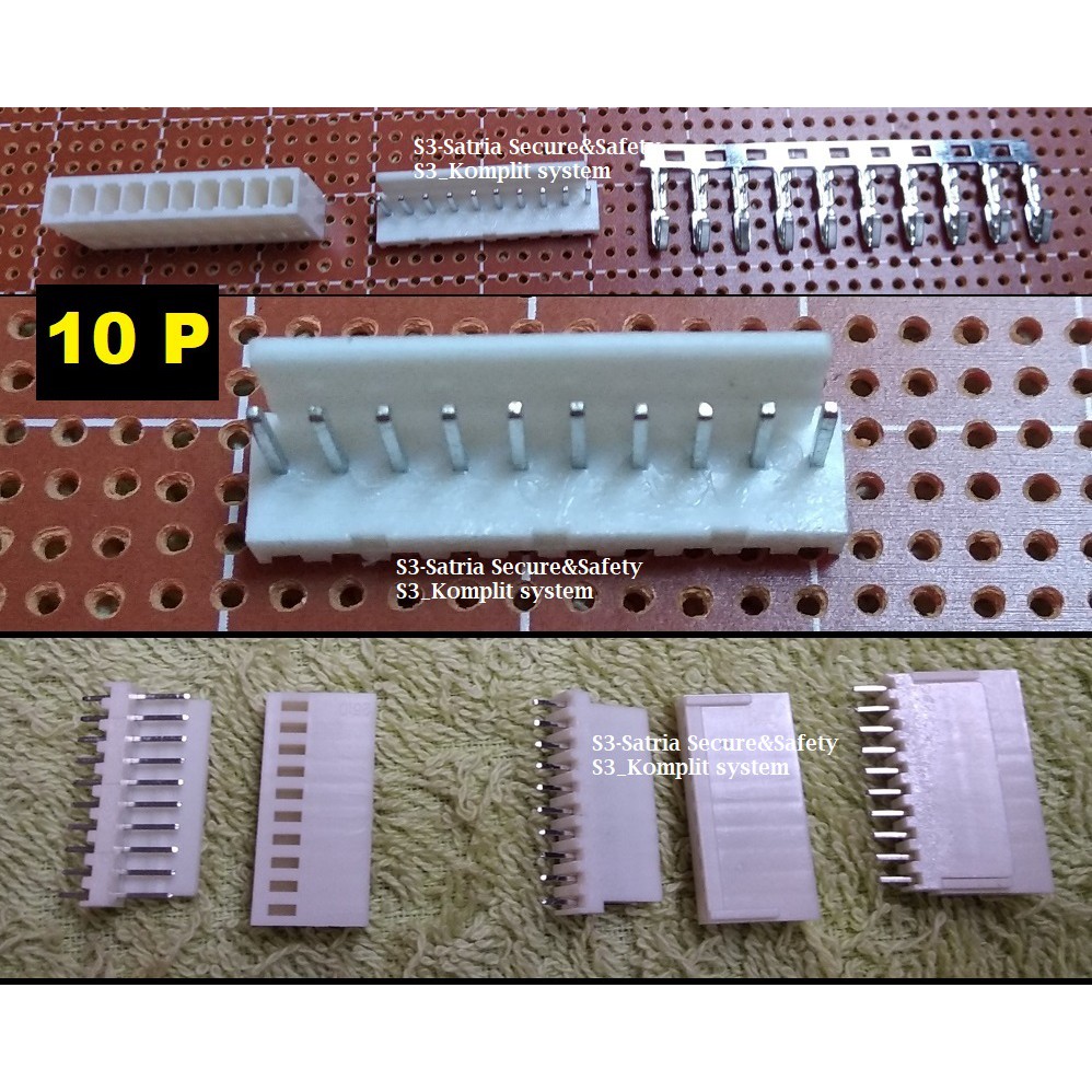 Jual Molex 10 P Terminal Socket 10p Konektor 10 pin soket molek 2510 ...