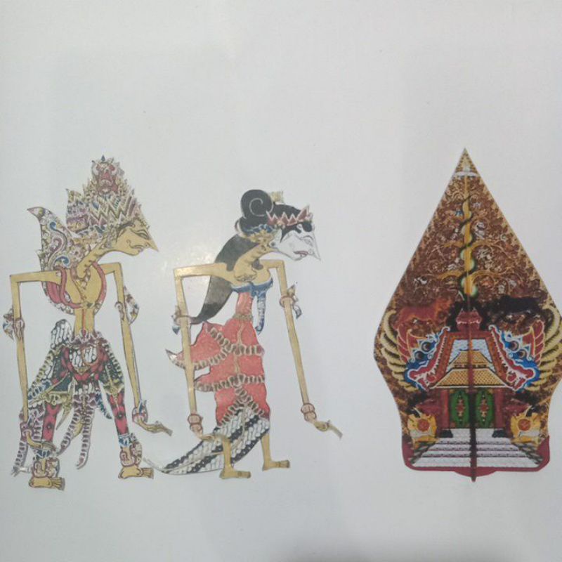 Jual Wayang dan gunungan model 1 berdampingan hadap 1 arah untuk bahan ...
