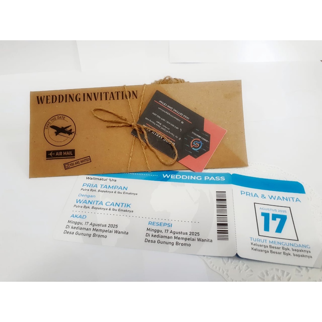 Jual UNDANGAN PERNIKAHAN RUSTIK MURAH | Shopee Indonesia
