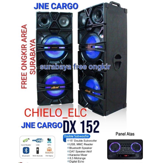 Jual SPEAKER DAT DX152 MIC DX 152 (VIA JNE CARGO) SPEAKER AKTIF DAT DX 152MIC DX 152, SPEAKER ...