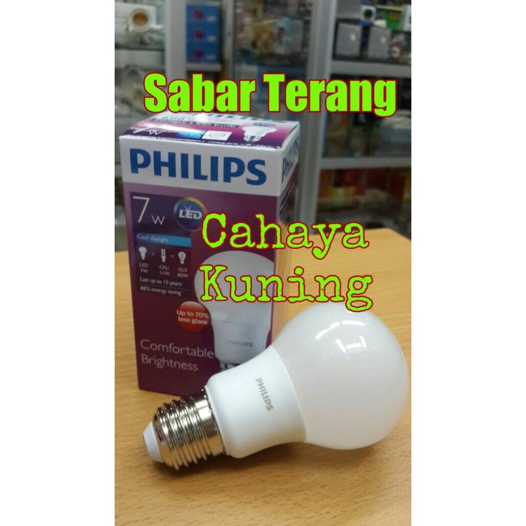 Jual Lampu bohlam LED PHILIPS KUNING 7watt, 7 watt, 7w | Shopee Indonesia